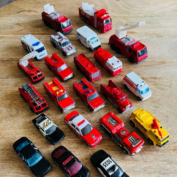 Toys | Mixed Lot Of Emergency Fire Rescue Diecast Plastic Vehicles 198s ...